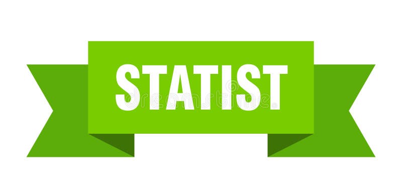 Statist ribbon. stock vector. Illustration of banner - 191262099