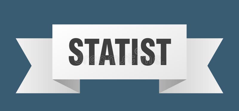 Statist Ribbon. Statist Isolated Paper Sign. Banner Stock Vector ...