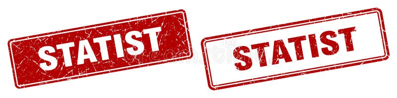 Statist Stamp Set. Statist Square Grunge Sign Stock Vector ...