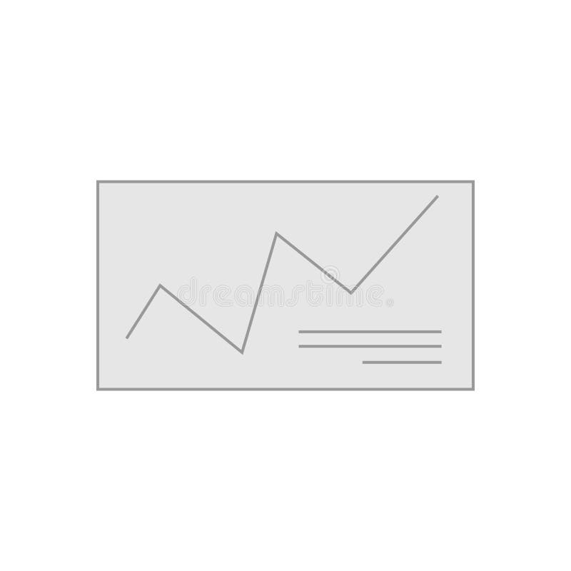 Statistic Board Sign Isolated on White. Vector Illustration. Stock ...