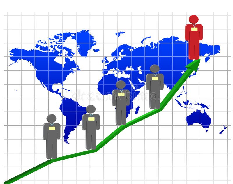 Statistic and world map stock illustration. Illustration of concept ...
