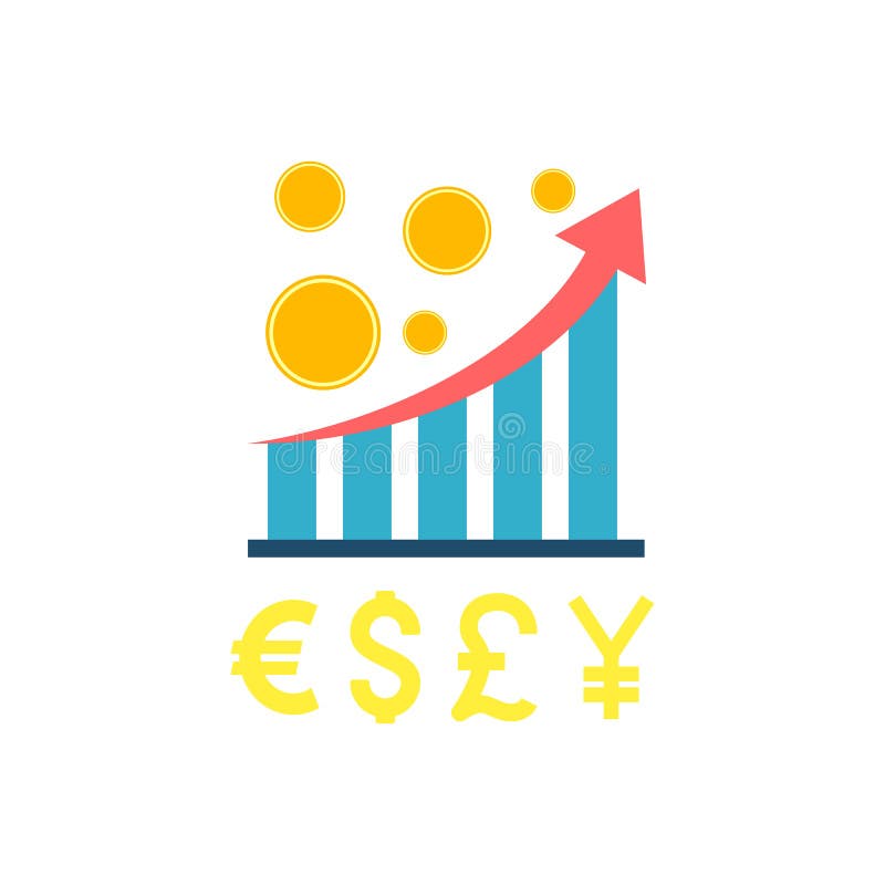 Statistic Chart with Coins Flat Icon Stock Vector - Illustration of ... Statistic Chart with Coins Flat Icon Stock Vector - Illustration of ...