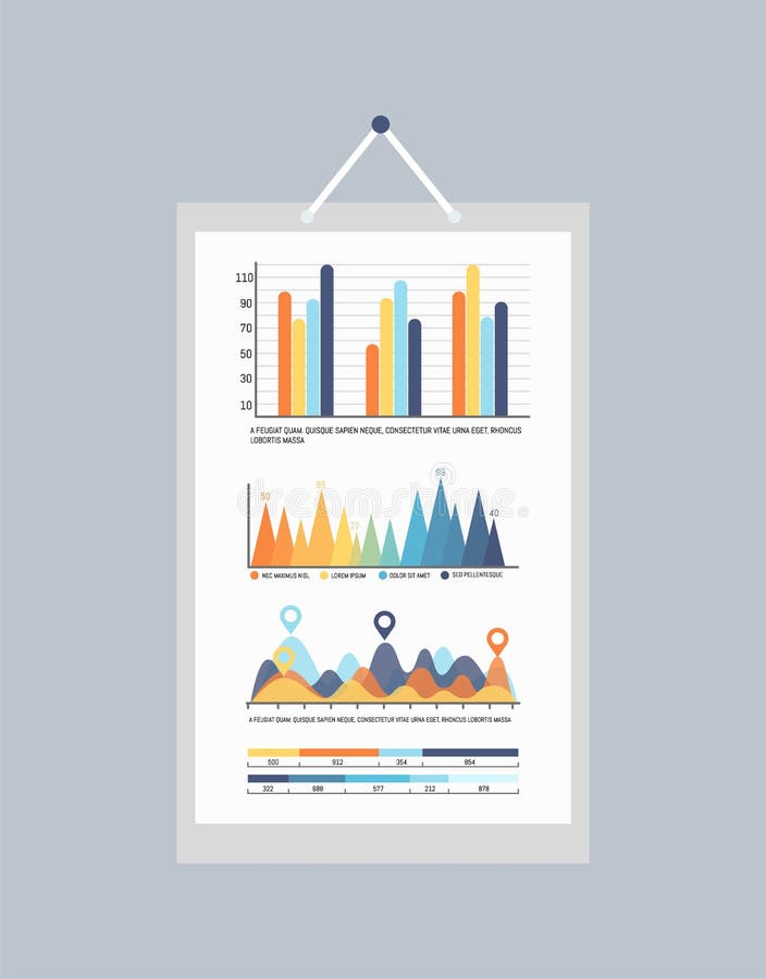 Statistic and Scale with Numbers, Infographics Stock Vector ...