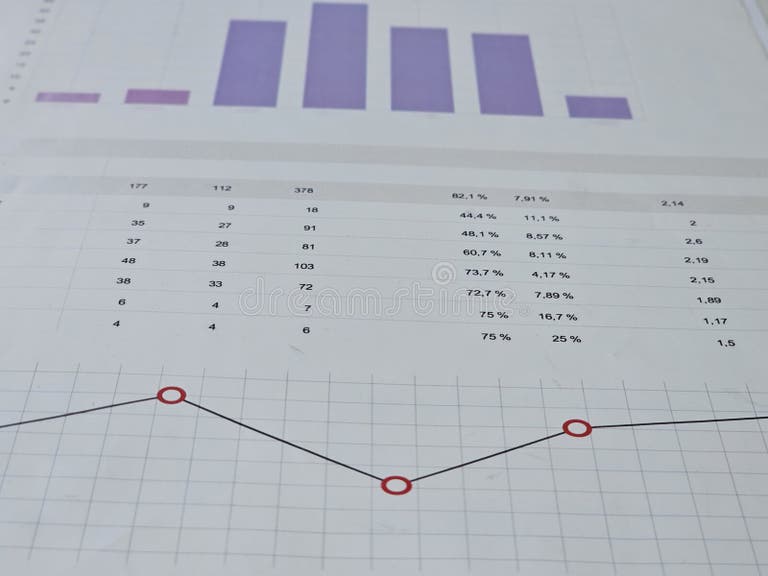 Statistical Analysis Report Displaying Data Trends and Performance ...