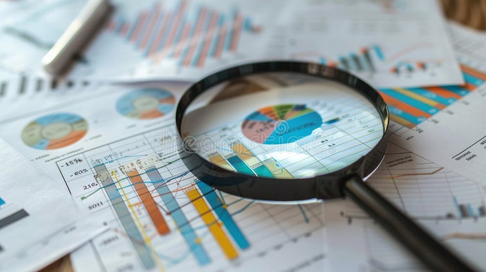 Statistical Data Analysis and Growth Chart Insights Stock Illustration ...