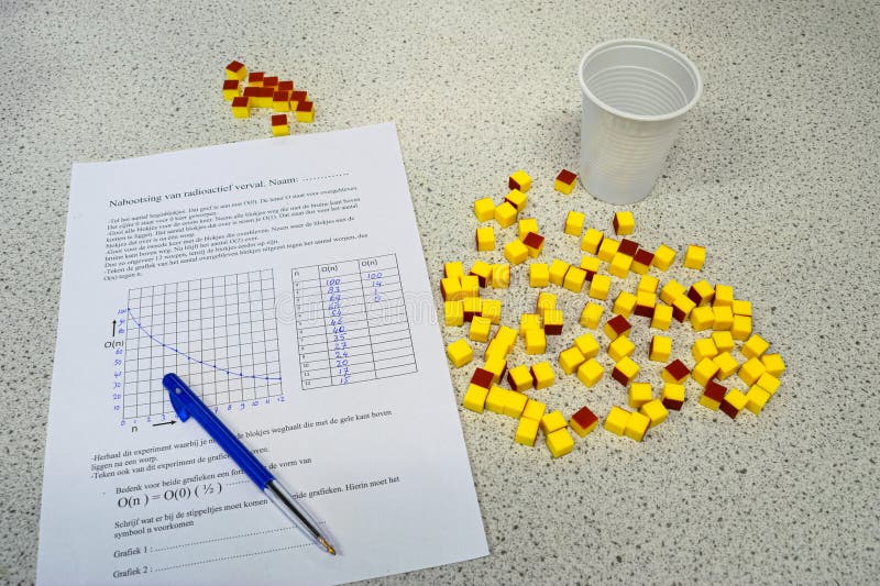 Statistical Experiment at School. Editorial Photography - Image of ...