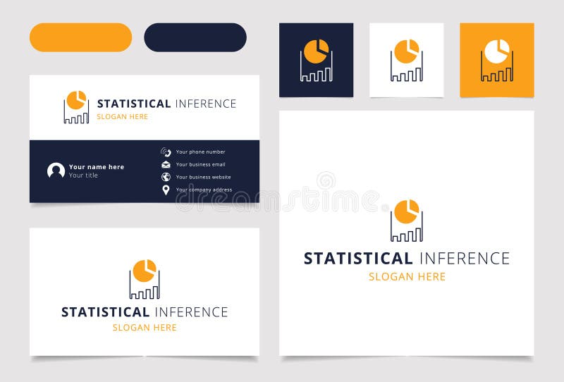 Statistical Inference Logo Design with Editable Slogan. Branding Book ...