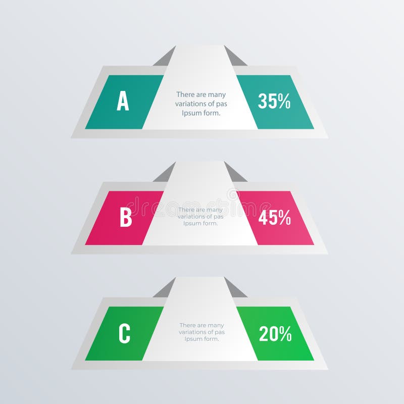 Three List Infographic Template Design. Business Concept Infograph with ...