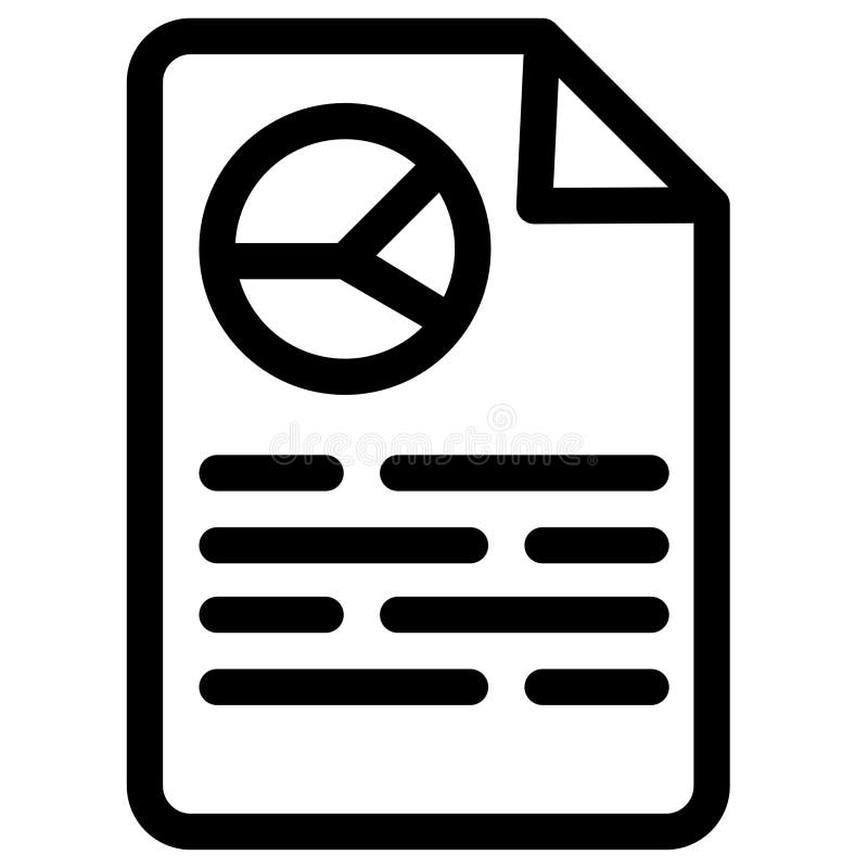 Statistical Paper Report Icon Symbol - Report Which Shows Growth ...