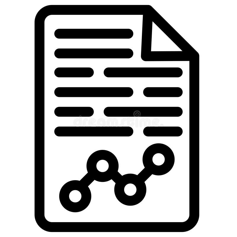 Statistical Paper Report Icon Symbol - Report Which Shows Growth ...