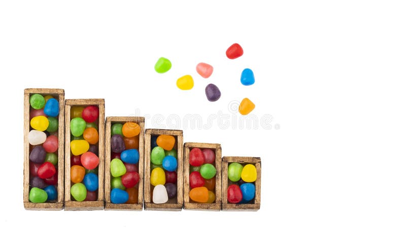 Statistical Table of the Consumption and Sales of Sweets Stock Image ...