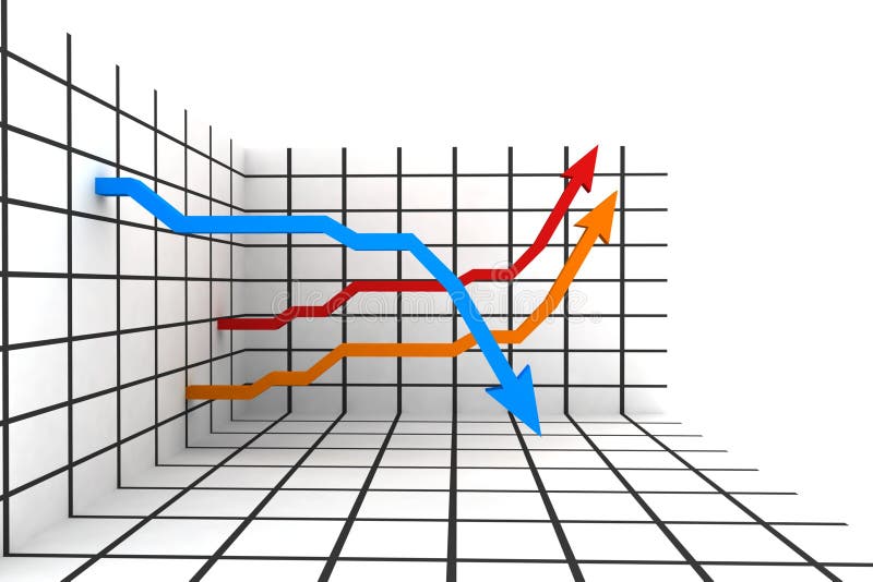 Statistiche 3d illustrazione di stock. Illustrazione di economico - 4885964