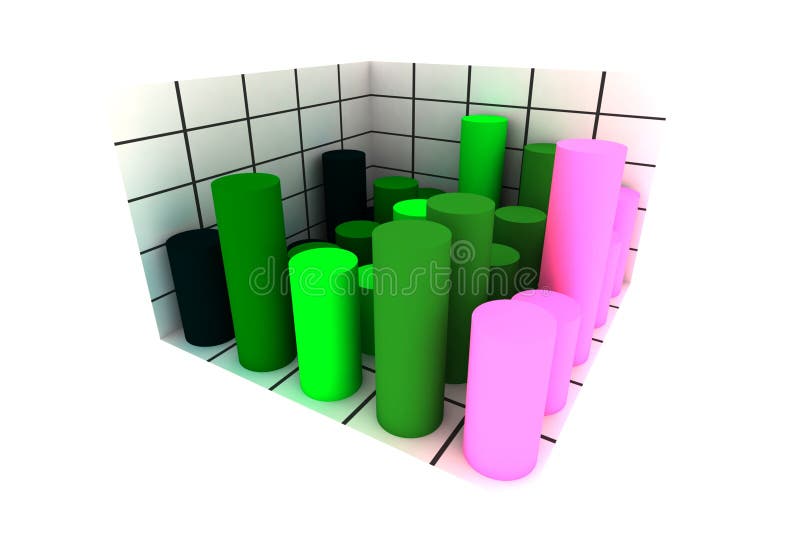 Statistics - 3d Isolated Diagram Stock Illustration - Illustration of ...