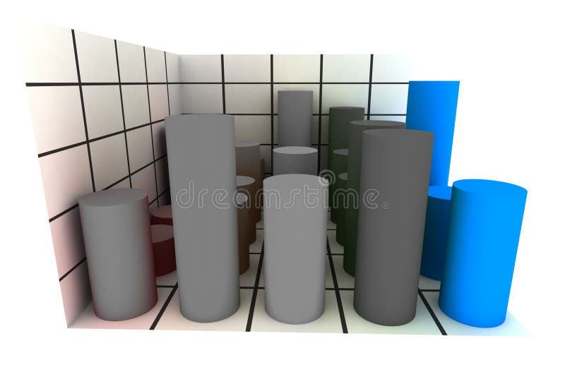 Statistics - 3d Isolated On White Picture. Image: 7751839