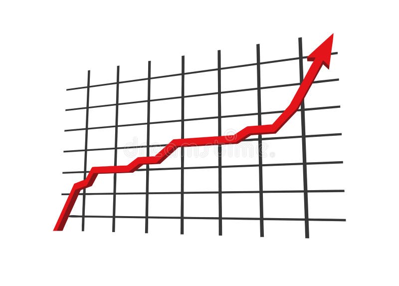 Growth is Off the Charts! stock vector. Illustration of graph - 325943