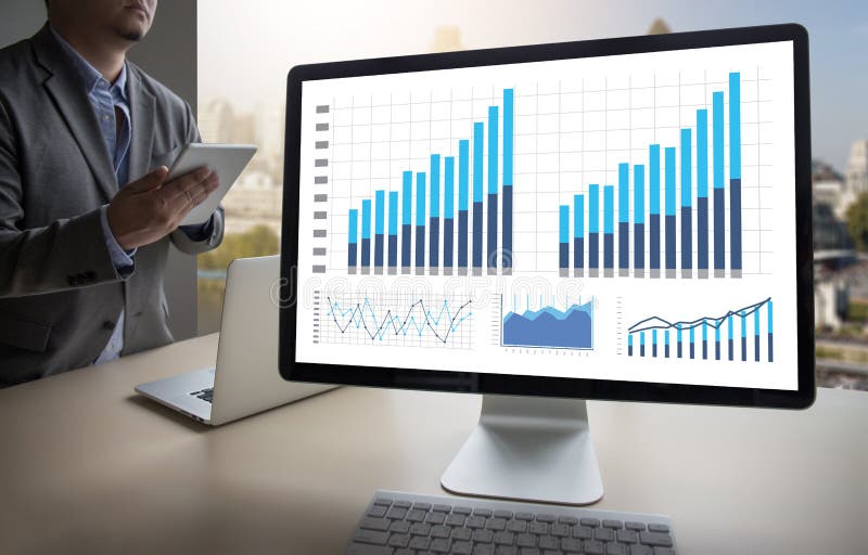 Statistics Analysis Business Data Diagram Growth Increase Market Stock ...