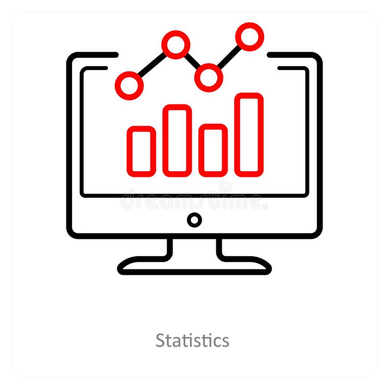 Statistics and Analysis Icon Concept Stock Illustration - Illustration ...