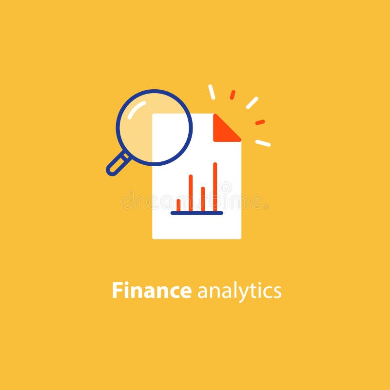 Statistics and Analytics Concept, Business Performance Report ...