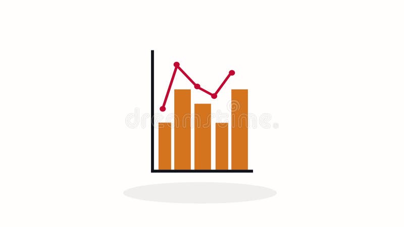 Statistics Bars with Arrow Animation Stock Footage - Video of graph ...