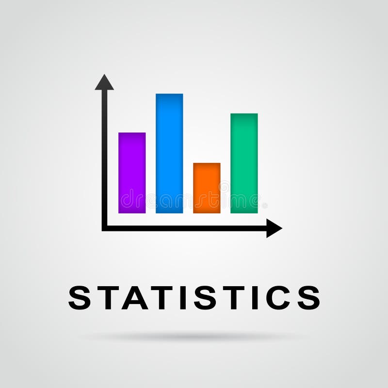 Statistics bars graph icon stock vector. Illustration of graph - 107786132