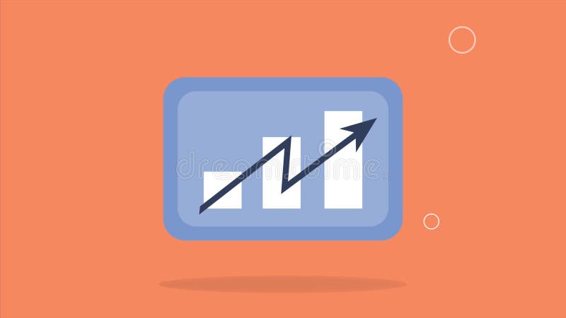 Statistics Bars Infographic with Arrow Stock Video - Video of motion ...