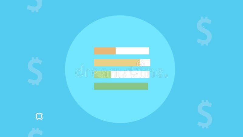 Statistics Bars Infographic Data Animation Stock Footage - Video of ...