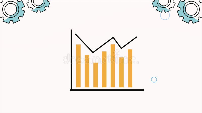 Statistics Bars Infographic Tech Animation Stock Video - Video of ...