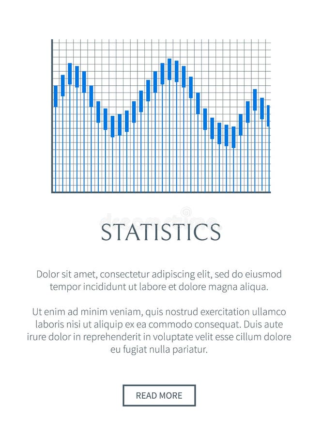 Statistics Bright Poster, Vector Illustration Stock Vector ...