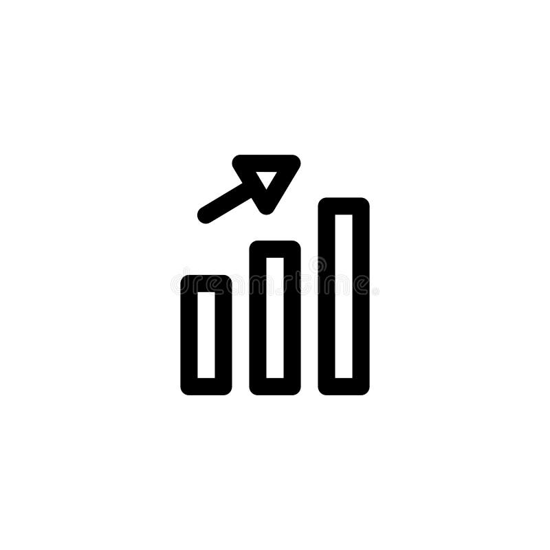 Statistics Chart Growth Icon Stock Vector - Illustration of diagram ...