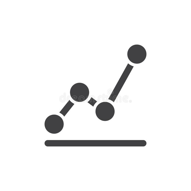 Statistics Chart Simple Icon Vector Stock Vector - Illustration of ...