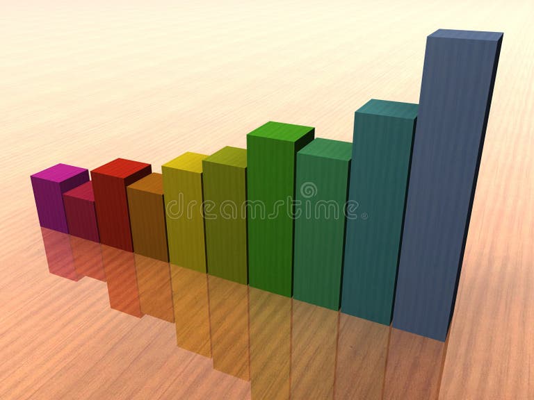 Statistics in color stock illustration. Illustration of reflection - 451638