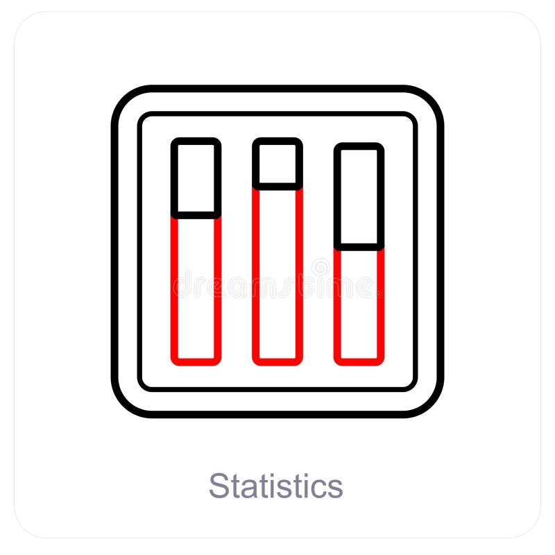Statistics and Data Icon Concept Stock Vector - Illustration of ...