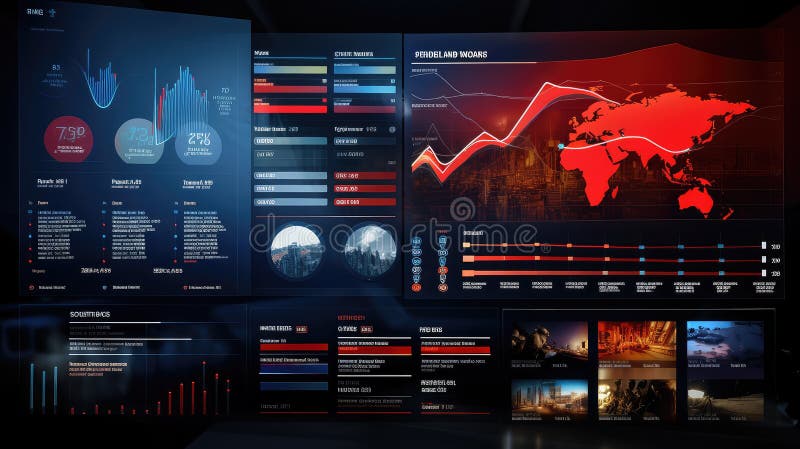 Statistics data visual stock illustration. Illustration of style ...