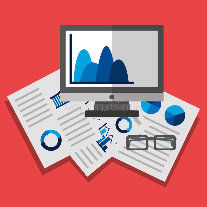Statistics and Infographic Design Stock Illustration - Illustration of ...