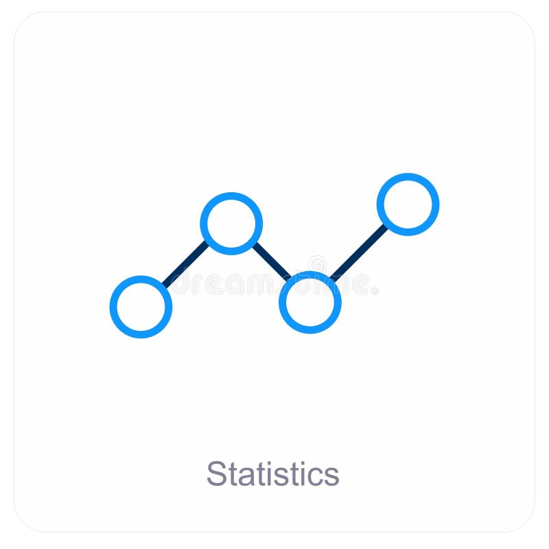 Statistics and Diagram Icon Concept Stock Illustration - Illustration ...