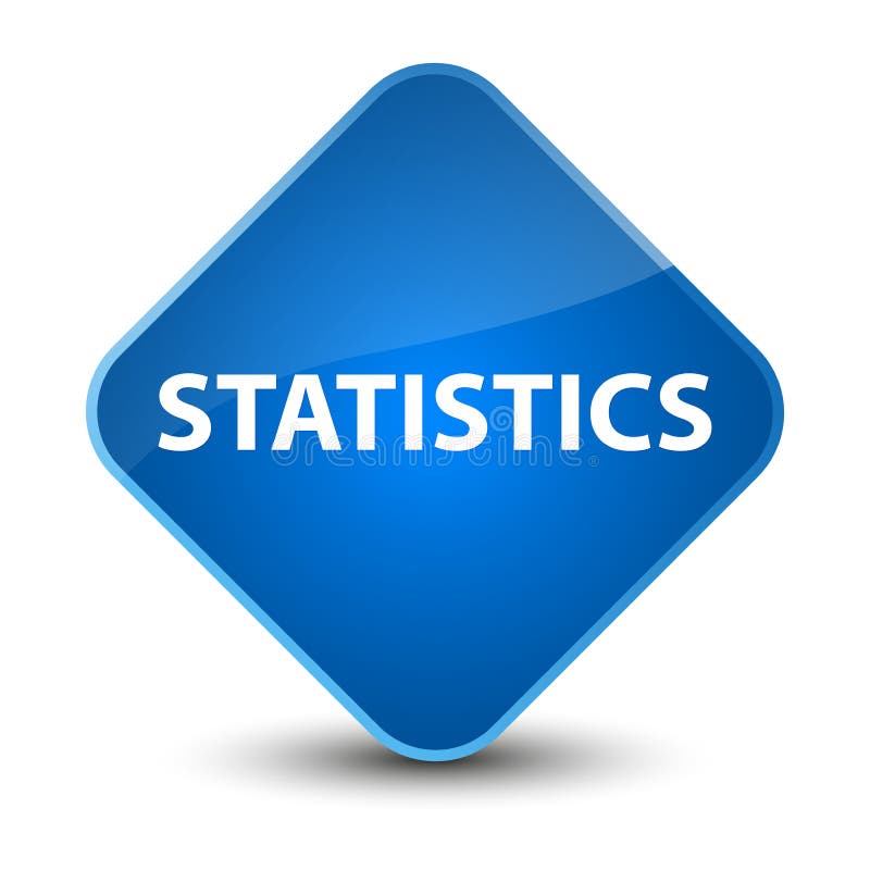 Statistics Elegant Blue Diamond Button Stock Illustration ...
