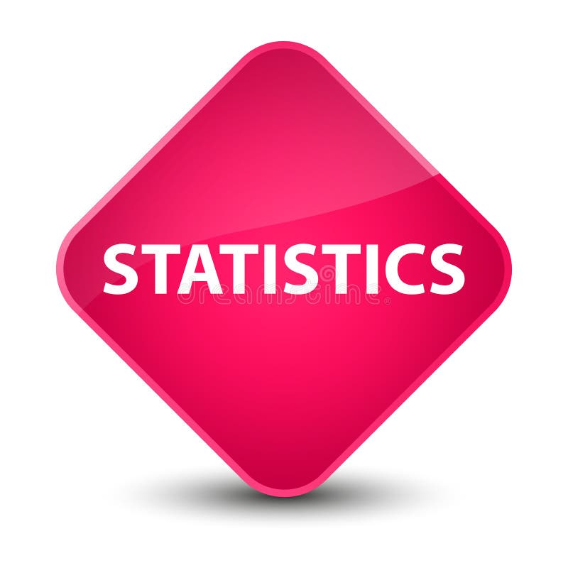 Statistics Elegant Pink Diamond Button Stock Illustration ...