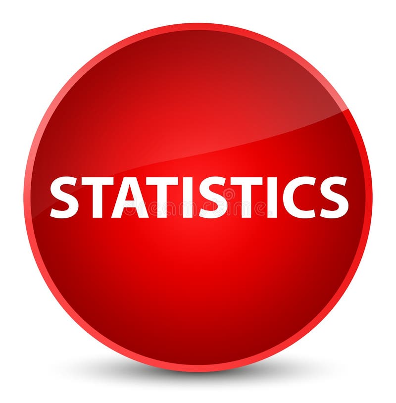 Statistics Elegant Red Round Button Stock Illustration - Illustration ...