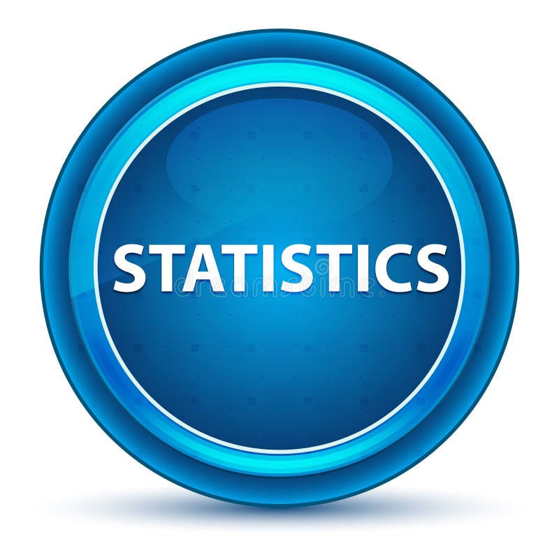Statistics Eyeball Blue Round Button Stock Illustration - Illustration ...