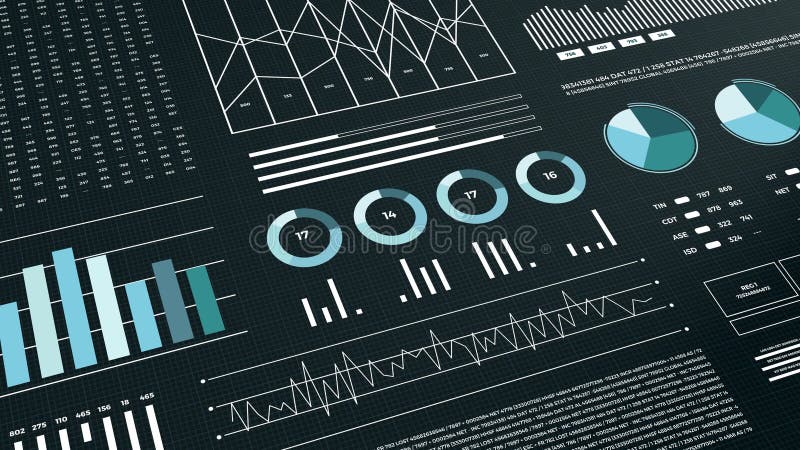 Data Analysis Diagram Color Icon Animation Stock Footage - Video of ...