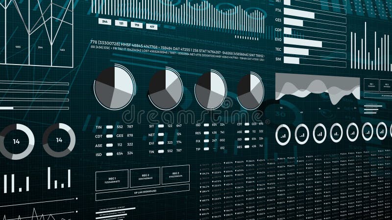 Statistics, Financial Market Data. 3d Infographics Stock Illustration ...