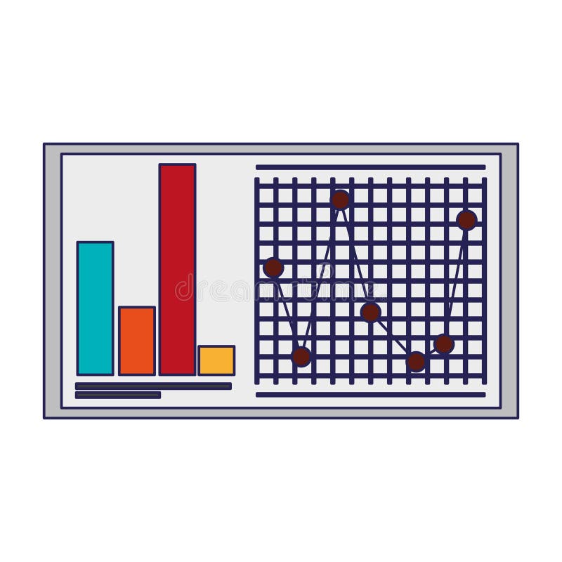 Statistics graph report stock vector. Illustration of graph - 137837078