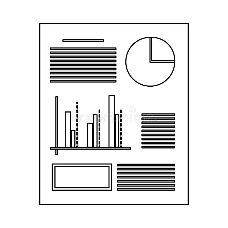 Statistics Graph Increasing in Black and White Stock Vector ...