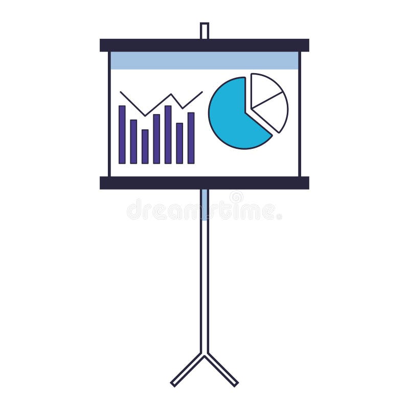 Statistics graphic cartoon stock vector. Illustration of chart - 135436029