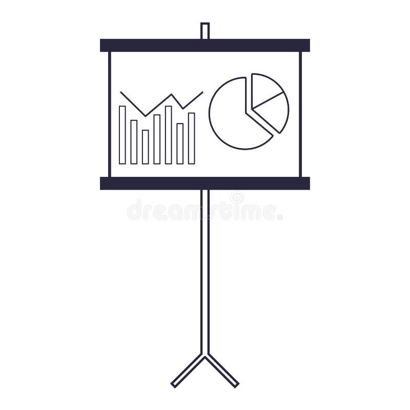 Statistics graphic cartoon stock vector. Illustration of chart - 135436912