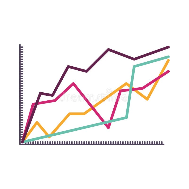 Statistics graphic chart stock vector. Illustration of icon - 79816000