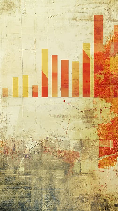 Statistics and Graphs Overlaying a Textured Grunge Surface Ideal for ...
