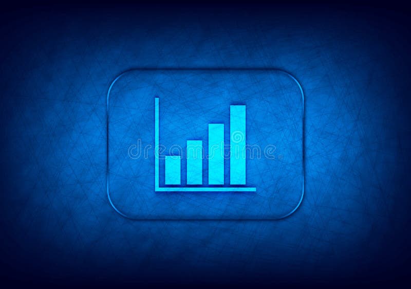 Statistics Icon Abstract Digital Design Blue Background Stock ...
