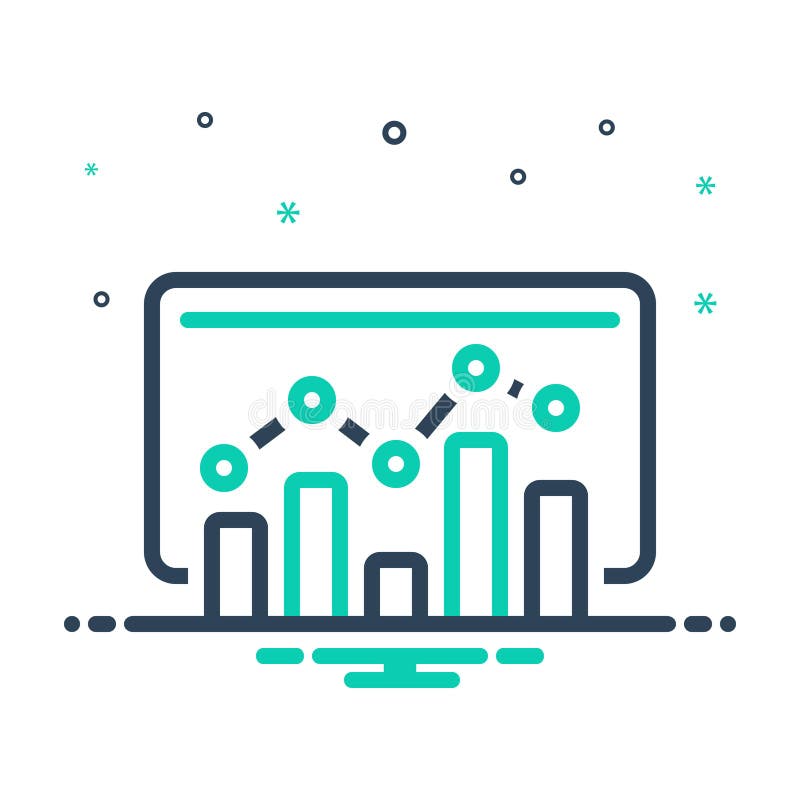 Mix Icon for Statistics, Analytics and Chart Stock Vector ...