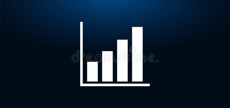 Statistics Icon Crystal Blue Banner Background Stock Illustration ...
